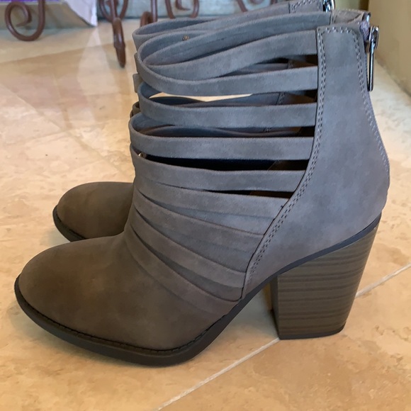 Shiekh | Shoes | Shiekh Brown Faux Leather Suede Gladiator Boots | Poshmark